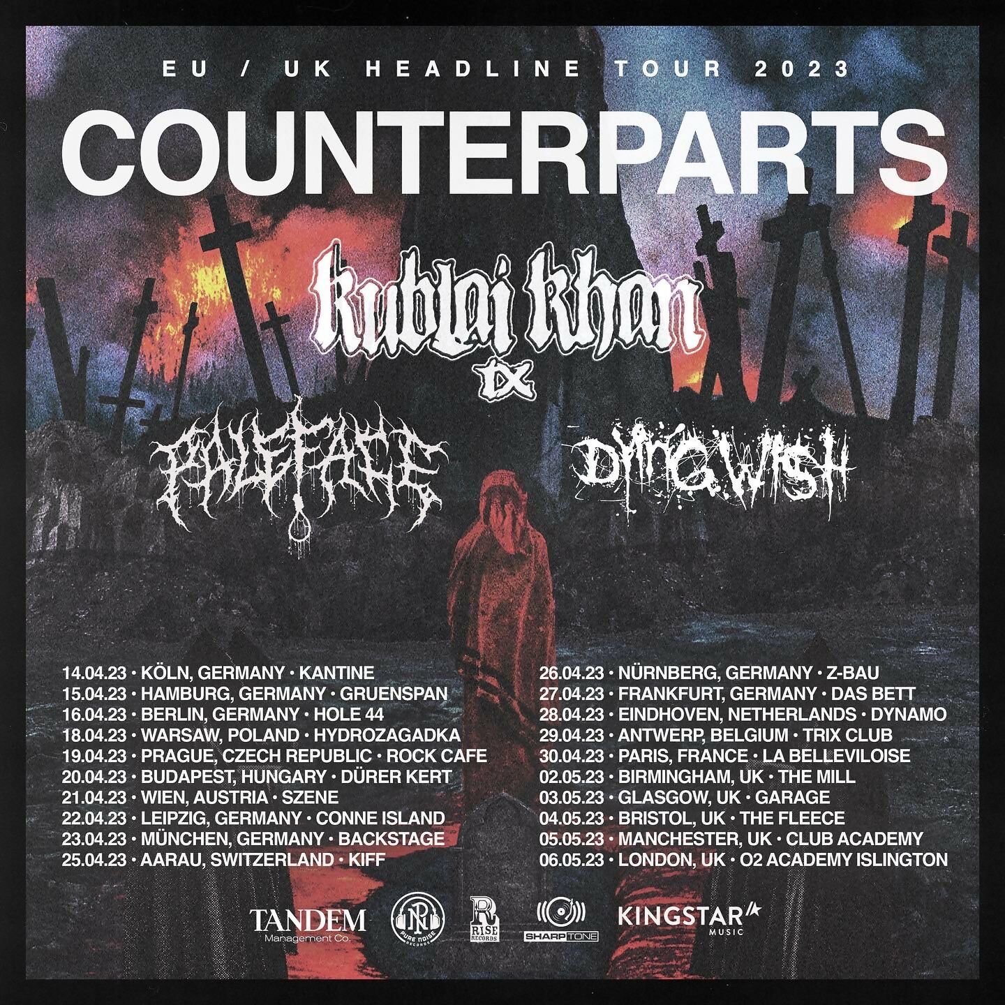Counterparts Announce UK/EU Headline Tour