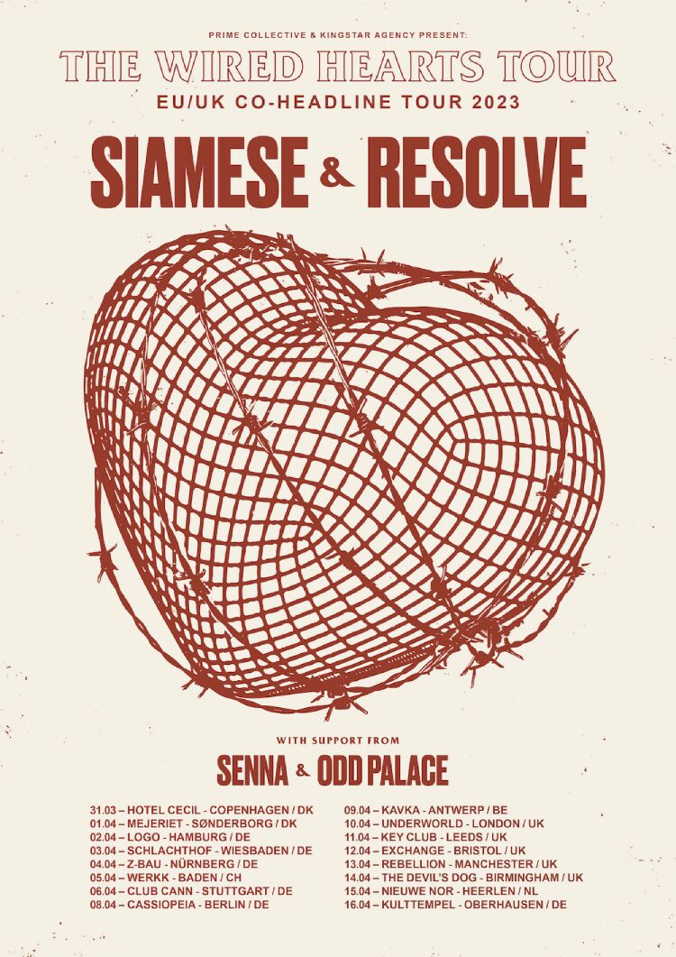 Siamese & Resolve Announce UK/EU Co-Headline Tour