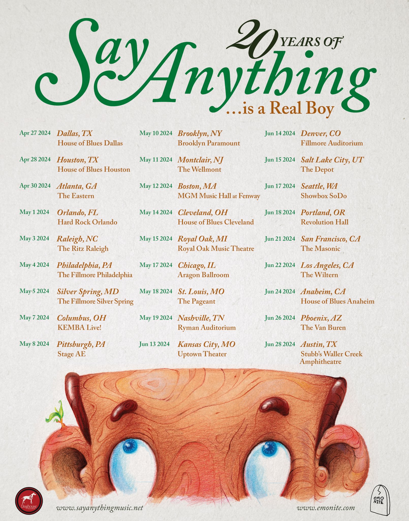 Say Anything Announce '...Is A Real Boy' 20th Anniversary Tour
