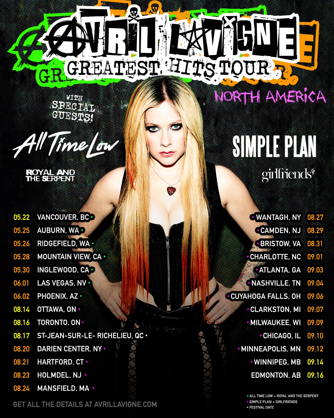 Avril Lavigne Announces 'Greatest Hits' US & Canada Tour