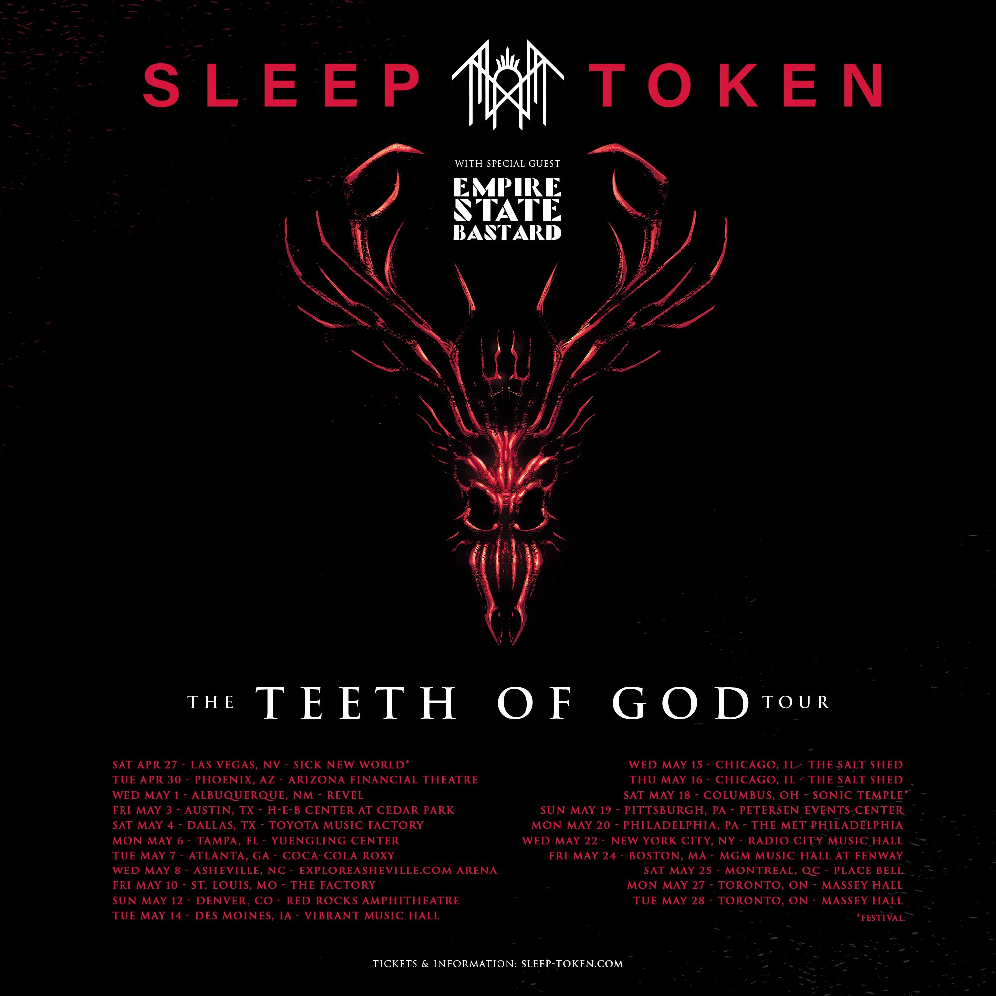 Sleep Token Have Announced The 'Teeth Of God' North American Tour