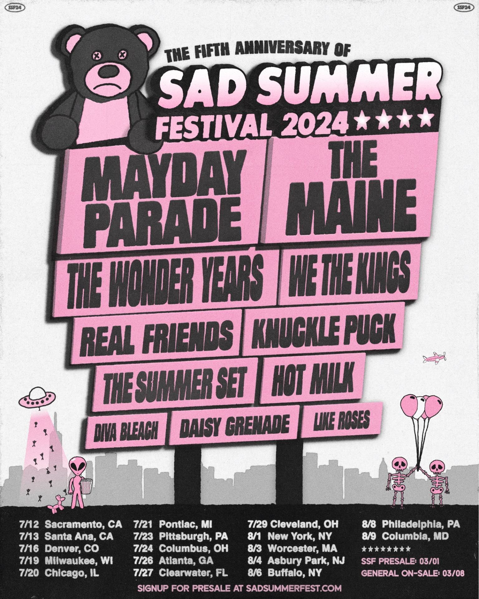 The Maine And Mayday Parade To Headline Sad Summer Fest 2024