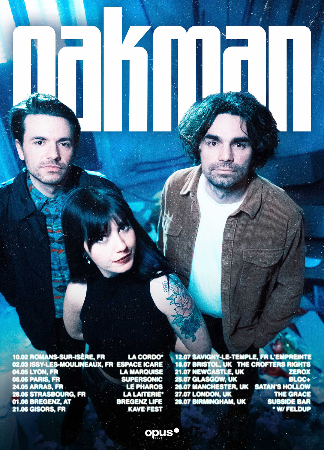 Oakman Announce UK Headline Tour