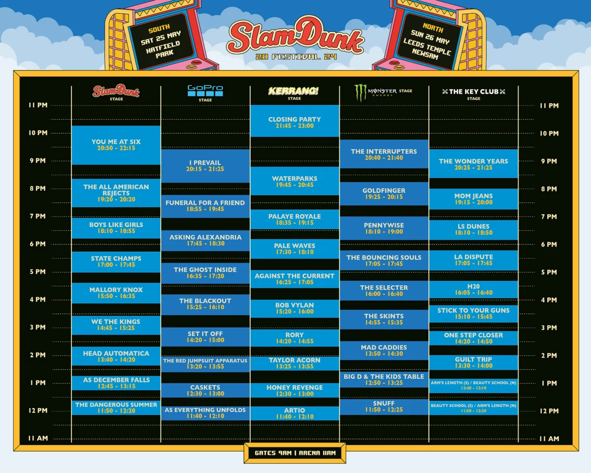 Slam Dunk Festival 2024 Shares Clash Finder