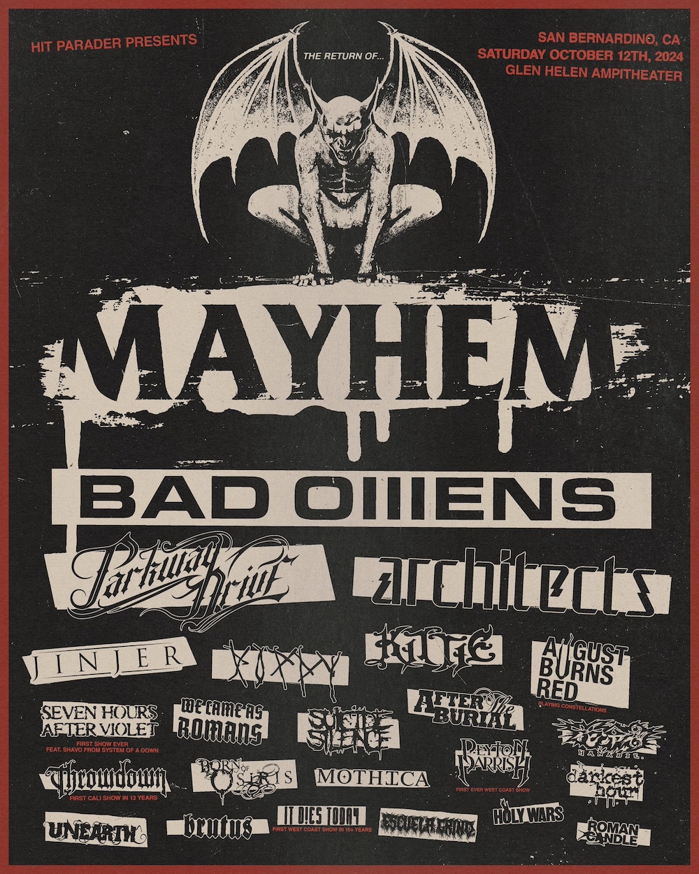 Mayhem Festival Announces Its Return With Bad Omens Set To Headline