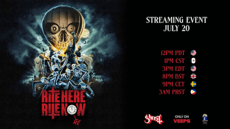 Ghost Announce Online Global Premiere Of Debut Feature Film ‘Rite Here ...