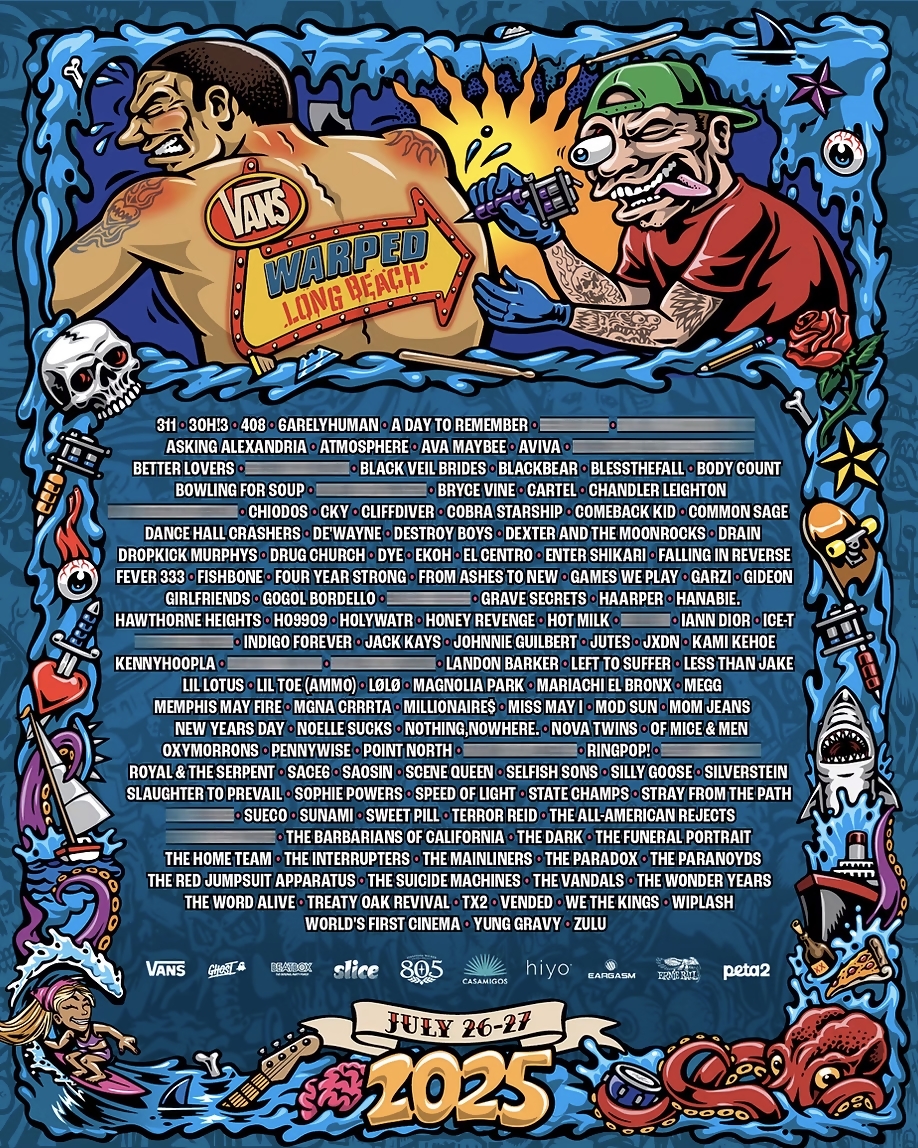 Warped Tour 2025 Lineup Revealed
