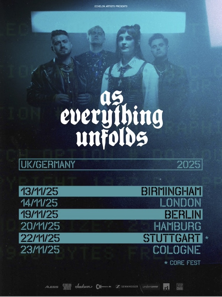 As Everything Unfolds Announce UK & European Headline Shows