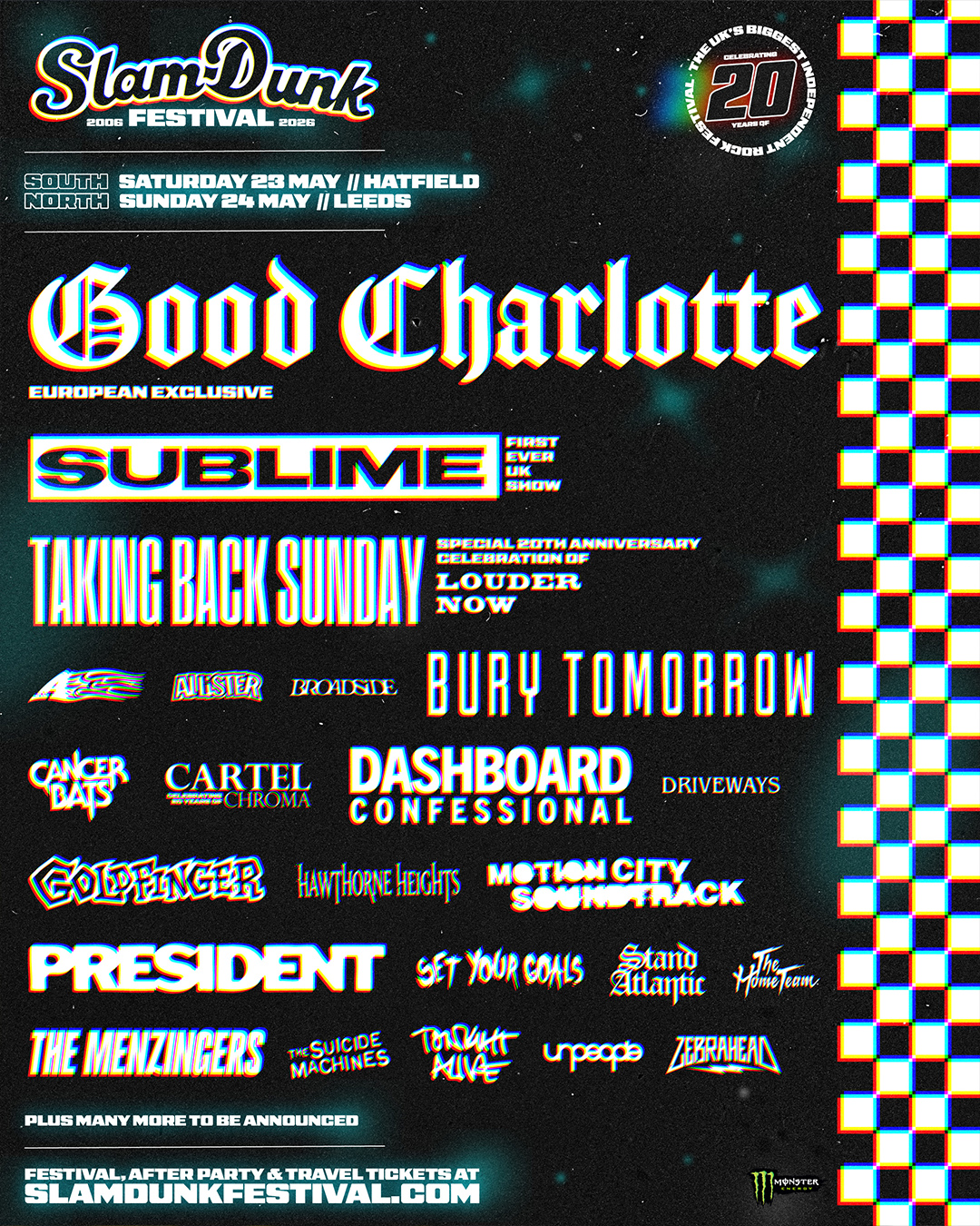Slam Dunk 2026 Lineup: Good Charlotte, Sublime & More