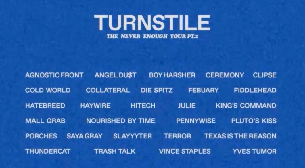 Turnstile Announce US Headline Tour